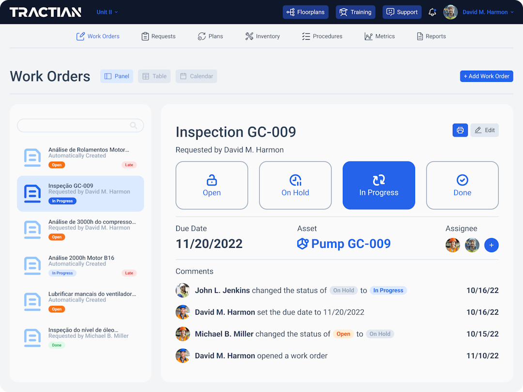 Maintenance Management Agriculture Industries and Mills - TRACTIAN