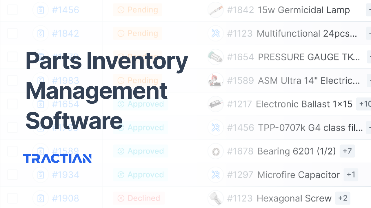 Parts & Inventory Management Software Built Into Your CMMS