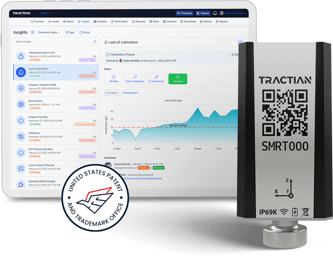 Industrial Vibration Sensor - TRACTIAN - TRACTIAN